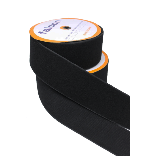 100 mm Black Velcro Tape - Falcon