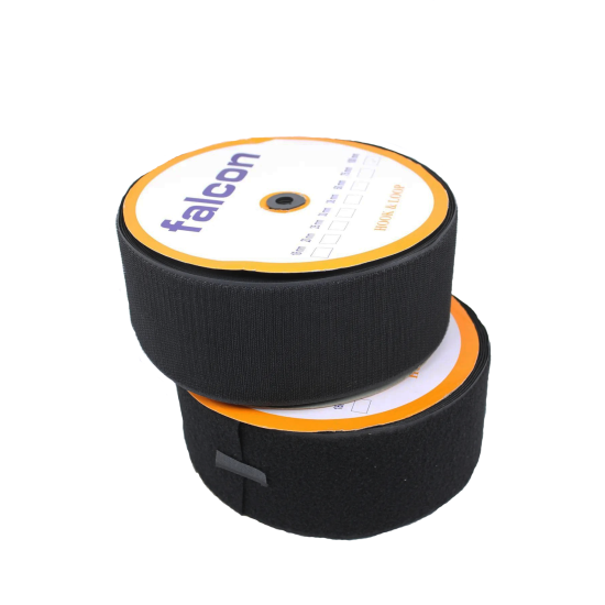 100 mm Black Velcro Tape - Falcon